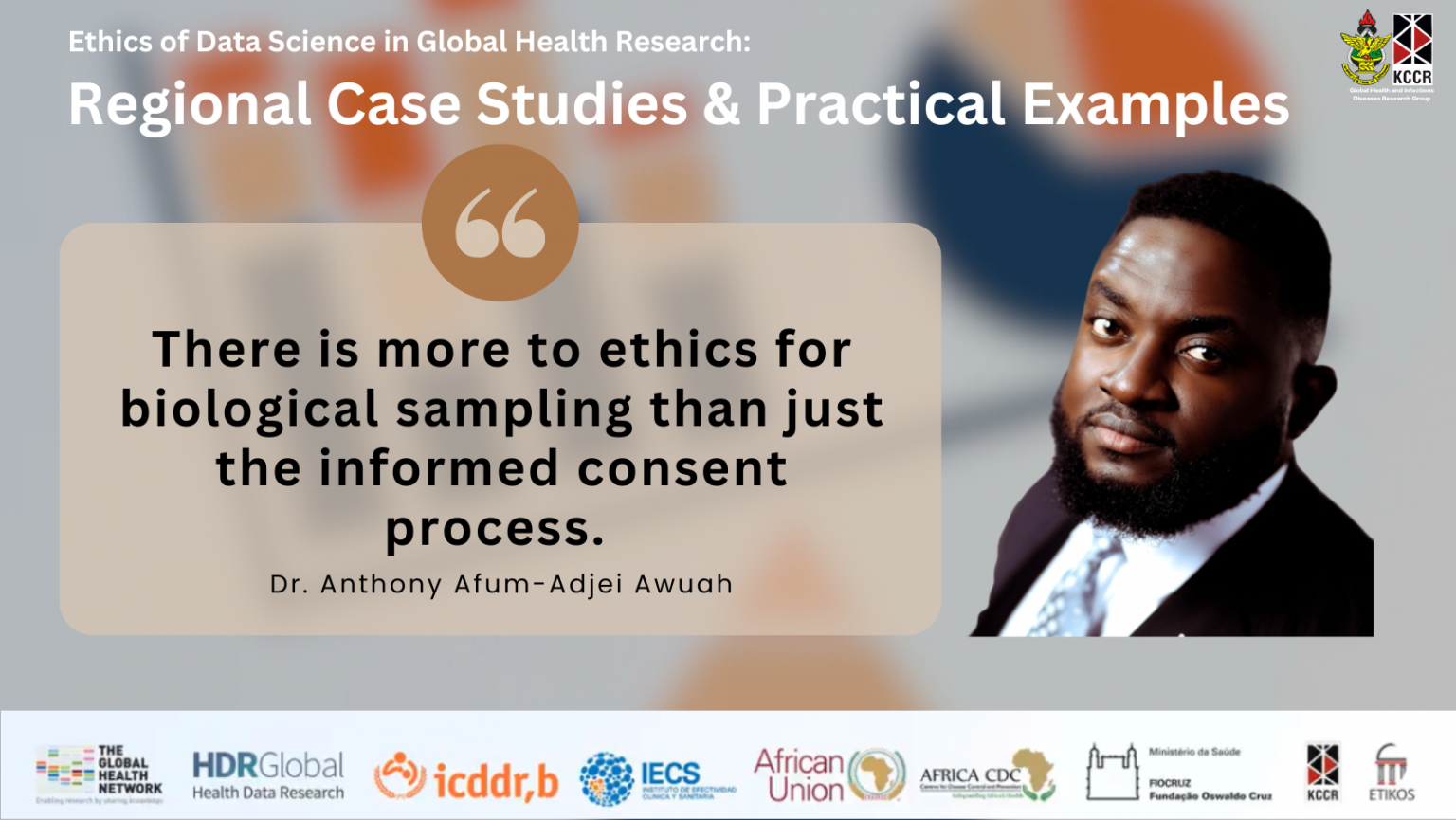 “There is more to ethics for biological sampling than just the informed ...