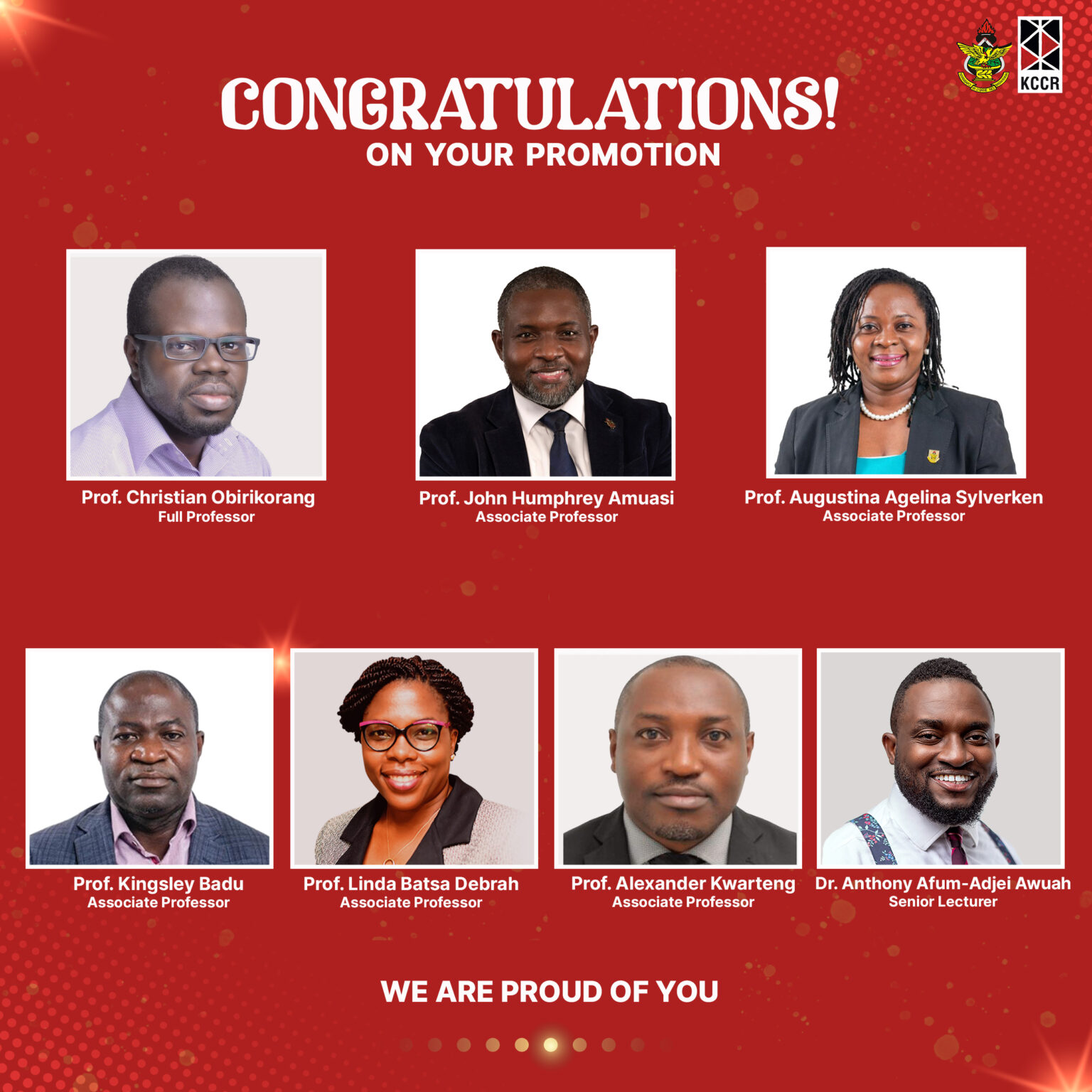 CONGRATULATIONS ON YOUR PROMOTION! – KCCR